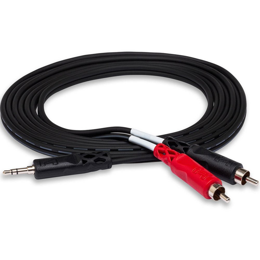 Hosa | CMR210 | Stereo Breakout Y-Cable | 3.5mm TRS To Dual RCA | 10 Ft / 3m - Gsus4