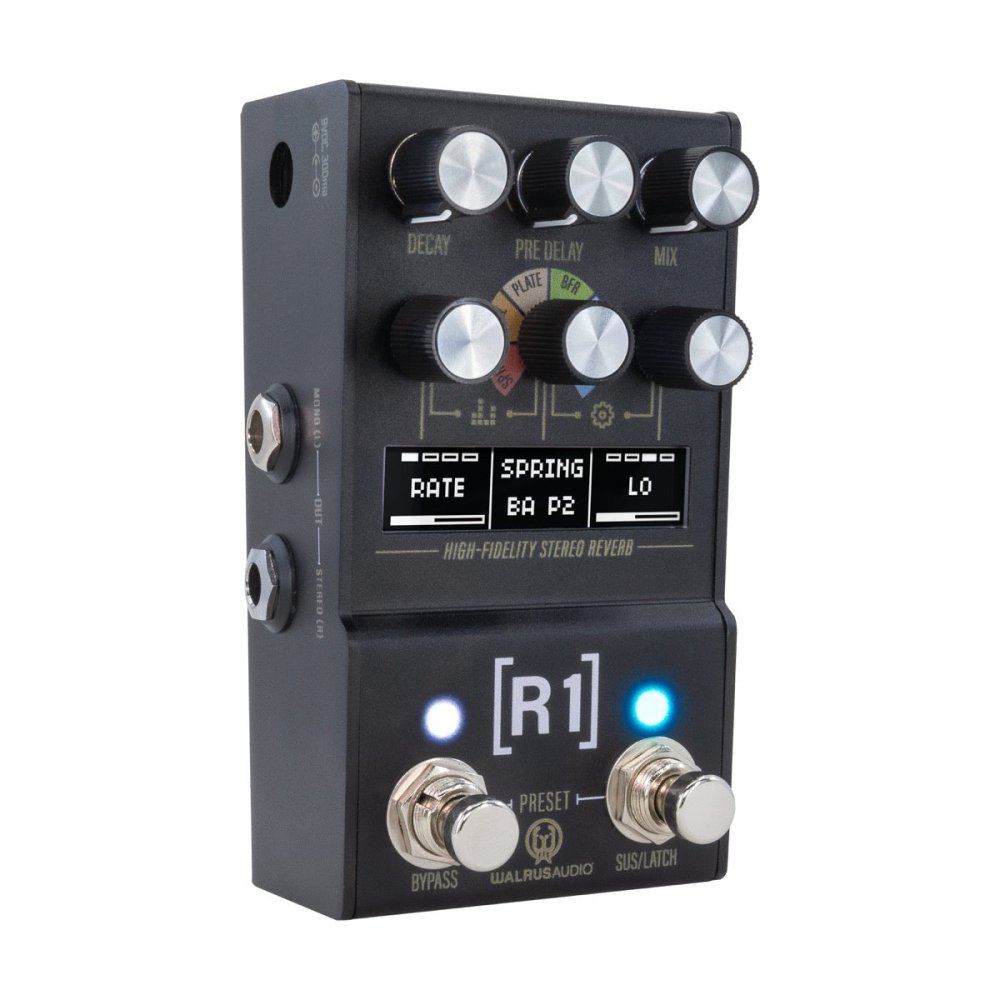 Walrus | R1 MK2 | High-Fidelity Stereo Reverb Pedal | MAKO Series - Gsus4