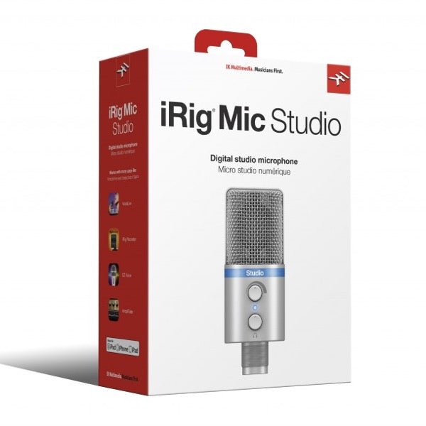 IK Multimedia iRig Mic Studio iOS/USB Condenser Mic Silver - Gsus4