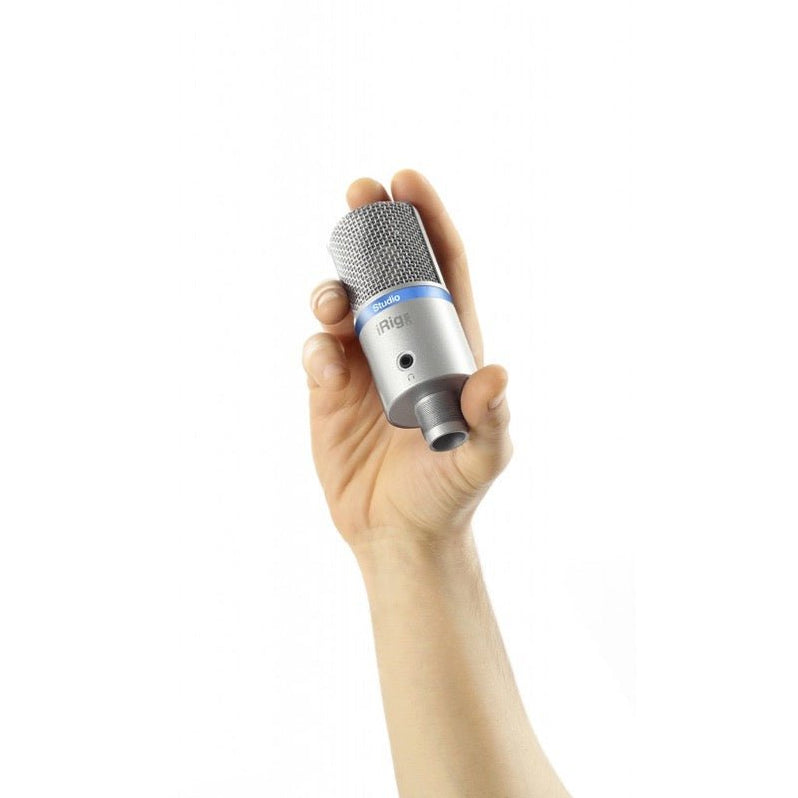IK Multimedia iRig Mic Studio iOS/USB Condenser Mic Silver - Gsus4